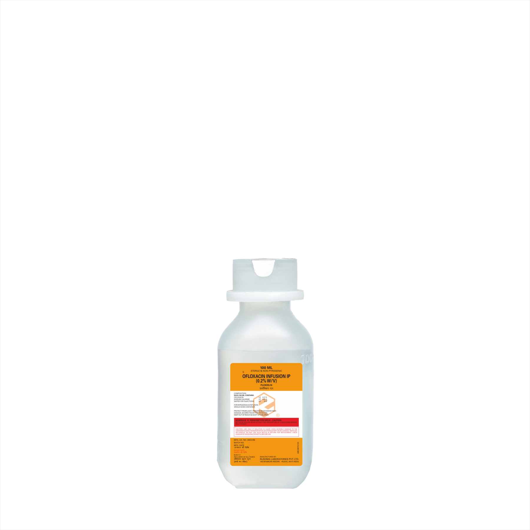 Ofloxacin Infusion I.P. – DD – 100 ML – Rusoma